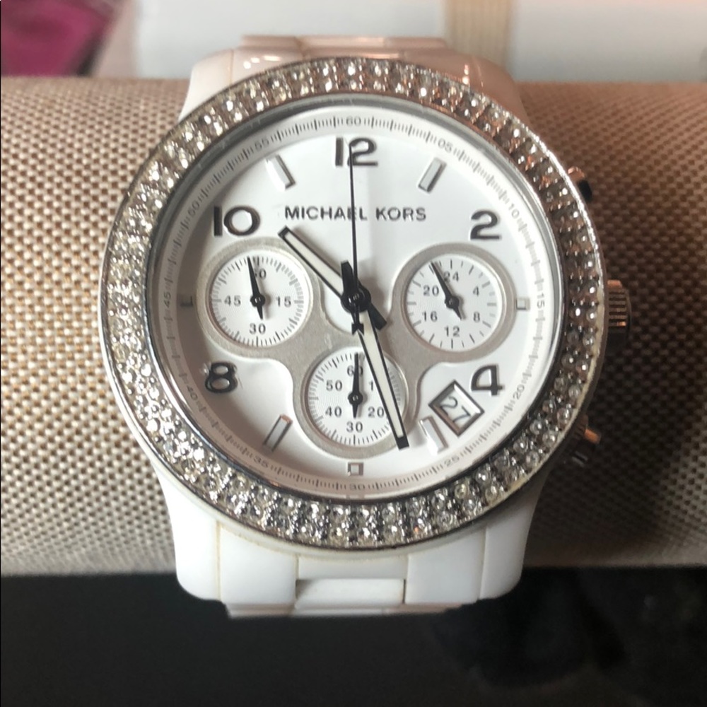 Authentic White Ceramic Michael Kors Watch - Gem